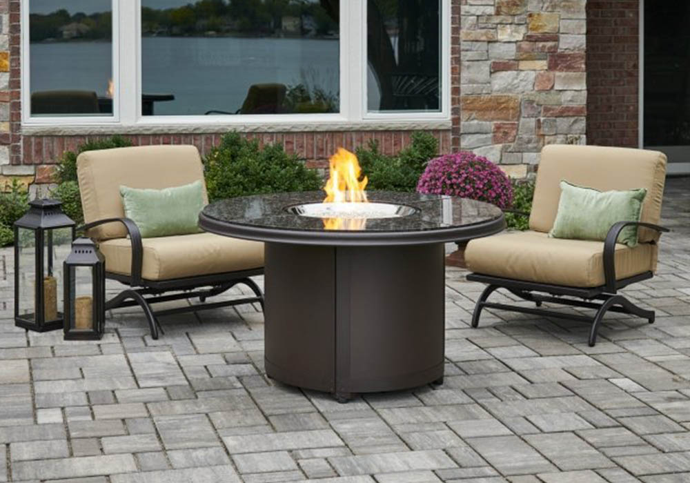 Marbleized Noche Beacon Fire Pit Tables from OGC - Ontario Hearth ...